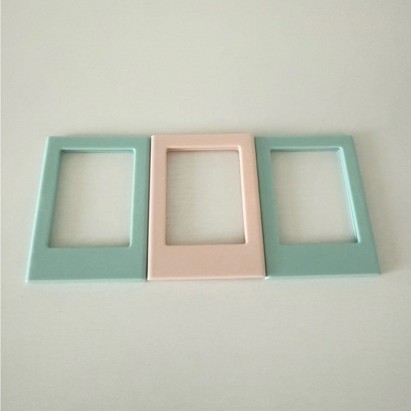 Accents | Pack Of 3 Pink And Blue Magnet Polaroid Picture Frames | Poshmark